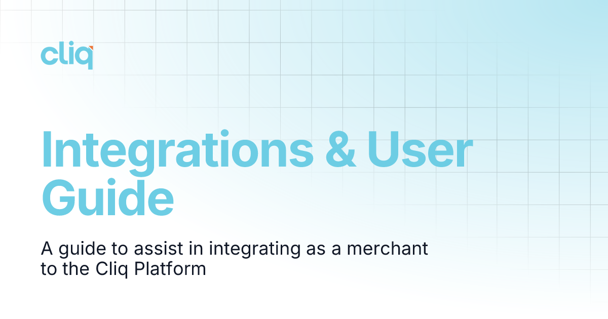 Integrations & User Guide | CLIQ